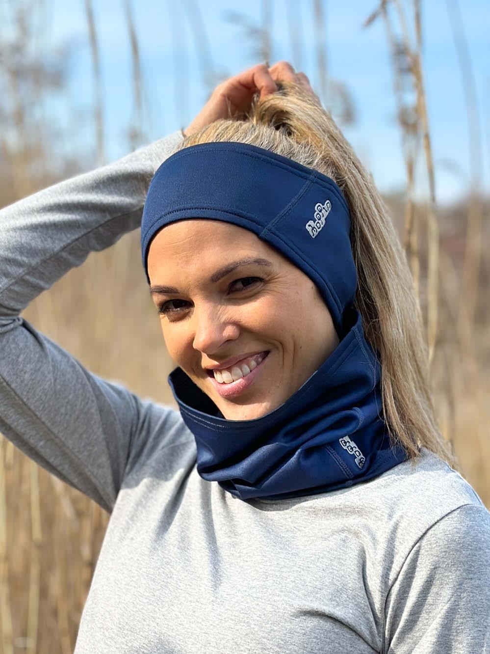 Pannebånd og Hals - Marine - Hoppin