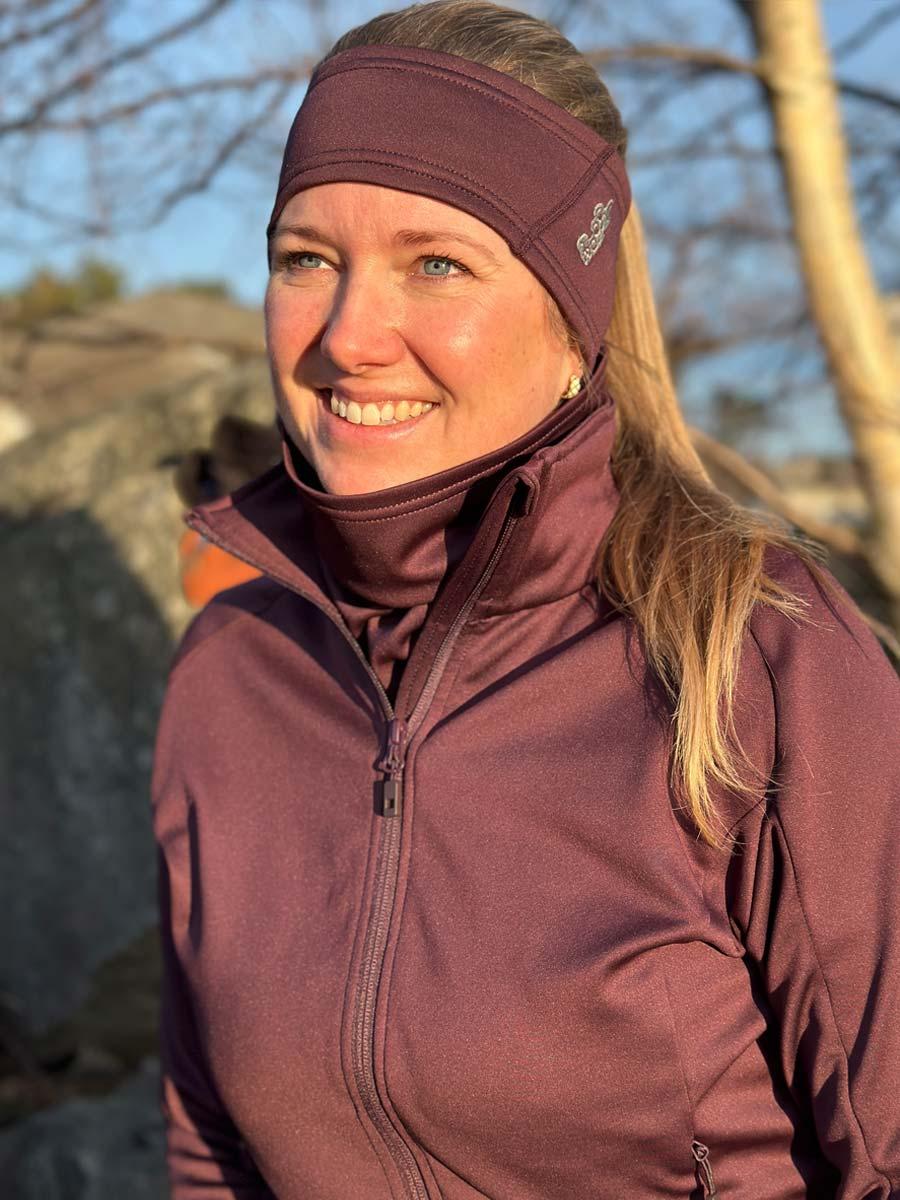 Hoppin Pannebånd Mørk Burgunder